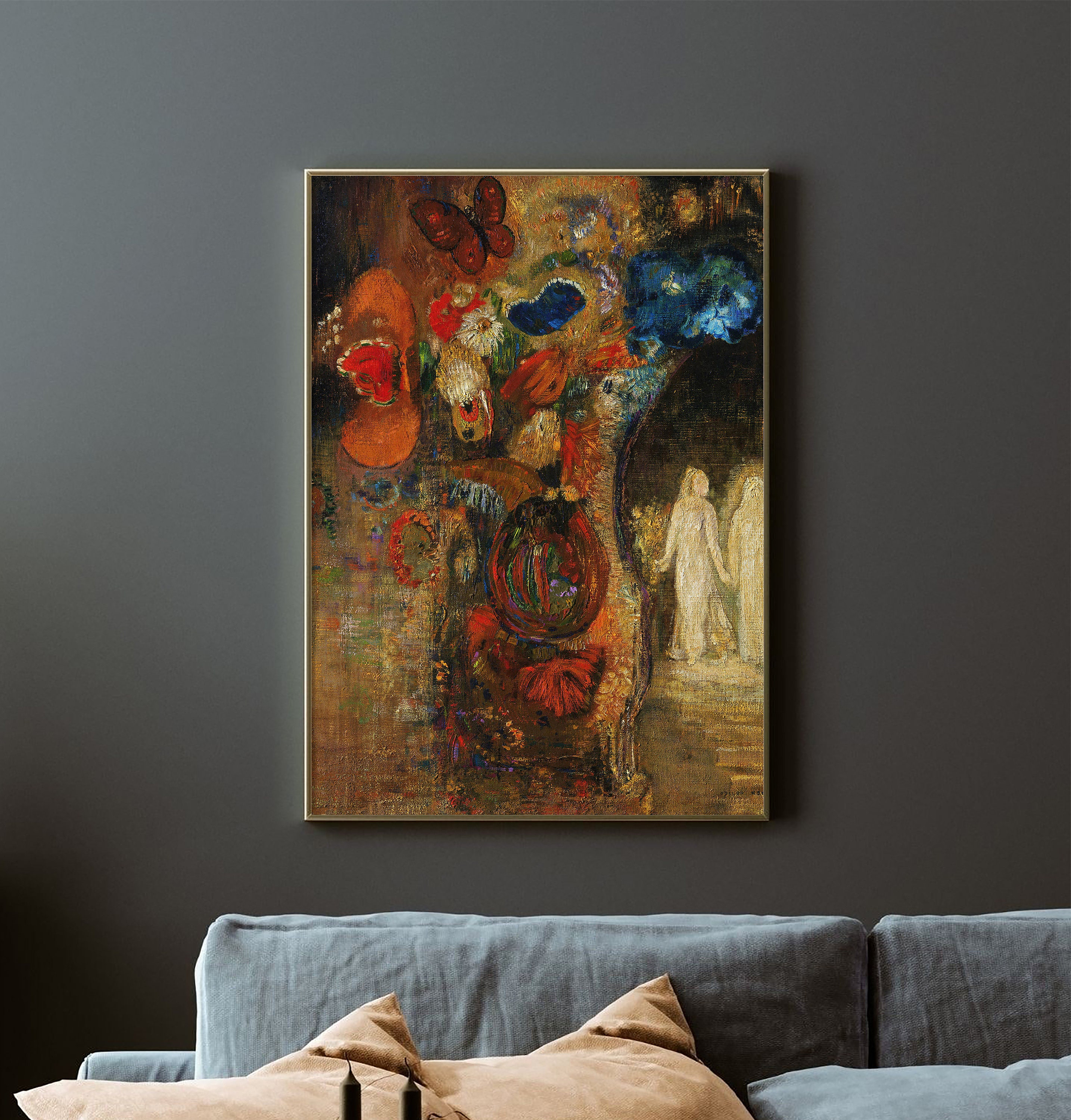 Odilon Redon Apparition 1905 Vintage Antique Farmhouse - Etsy