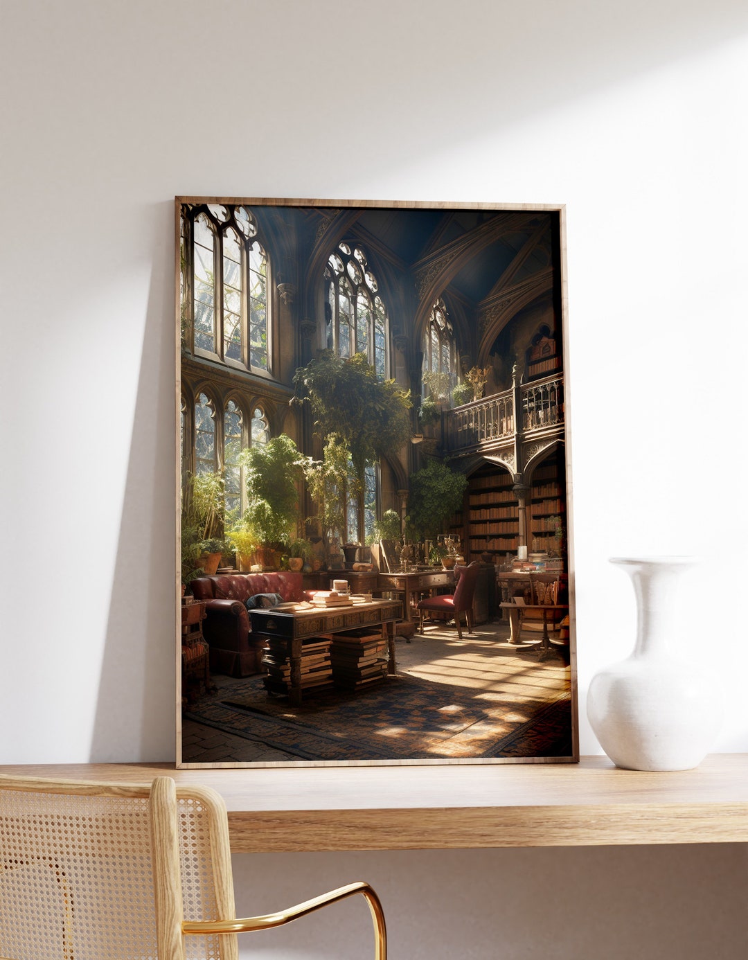 Gothic Library | Cottagecore Wall Art | Moody Botanical Wall Art ...