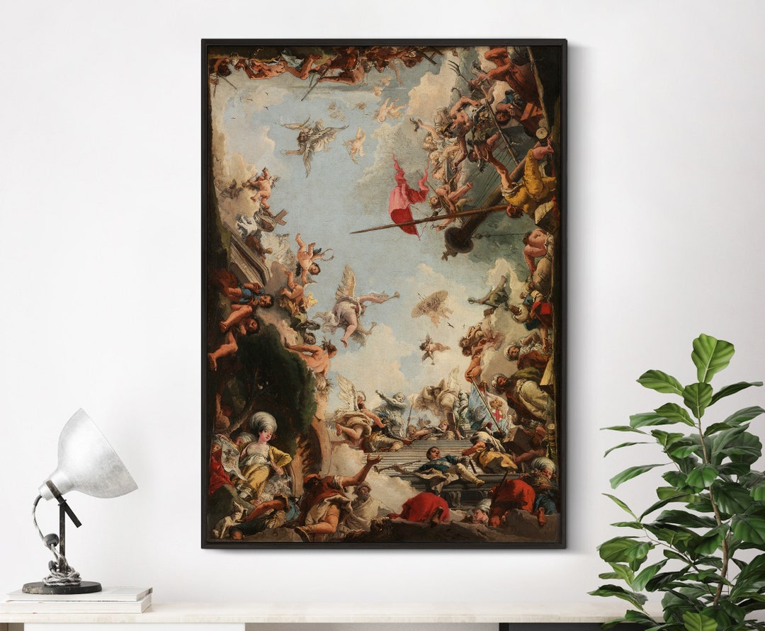 Giovanni Domenico Tiepolo - the Glorification of the Giustiniani Family ...