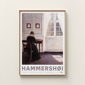 Vilhelm Hammershoi Art Print | A Room in the Artist's Home in ...