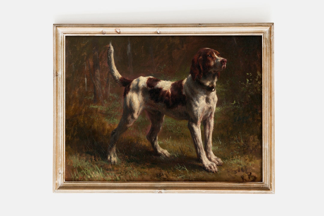 Rosa Bonheur - A Limier Briquet Hound (1856) | Dog Animal Painting ...