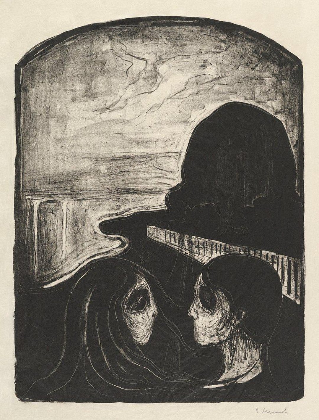 Edvard Munch Angst Poster | Vintage Painting | Art Print ...
