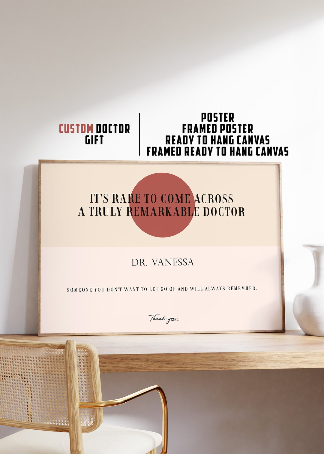 Thank You Gift for Doctor | Personalized Print | Doctor Gift | Family ...