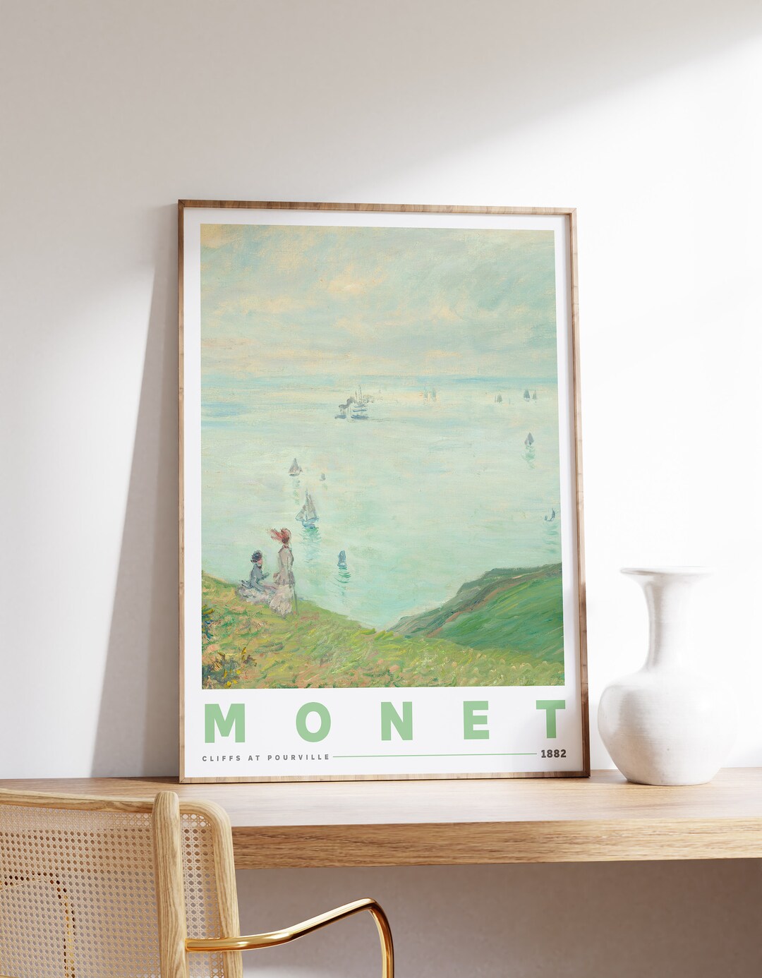 Claude Monet Art Print | Monet Exhibition Art | Cottagecore Art | Muted ...