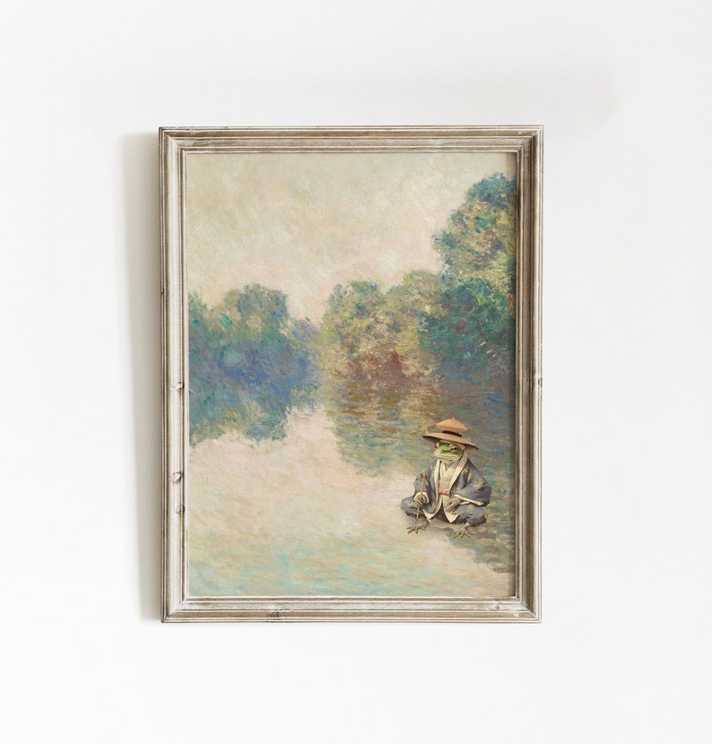 Claude Monet Frog Art Print | the Seine at Giverny | Claude Monet ...