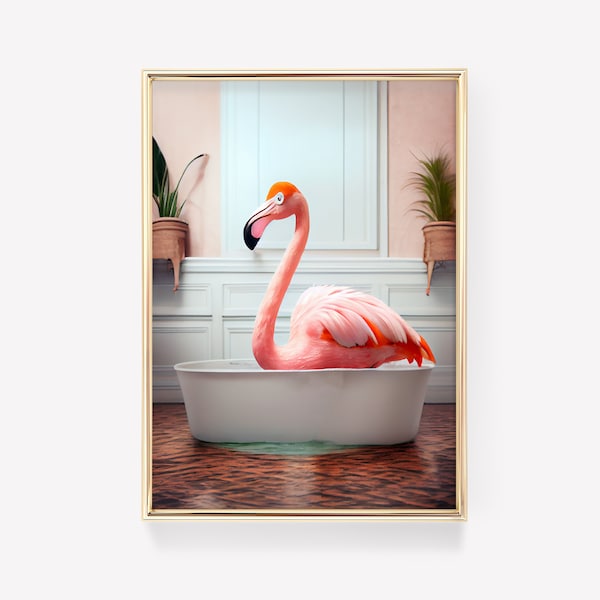 Flamingo Bathroom - Etsy