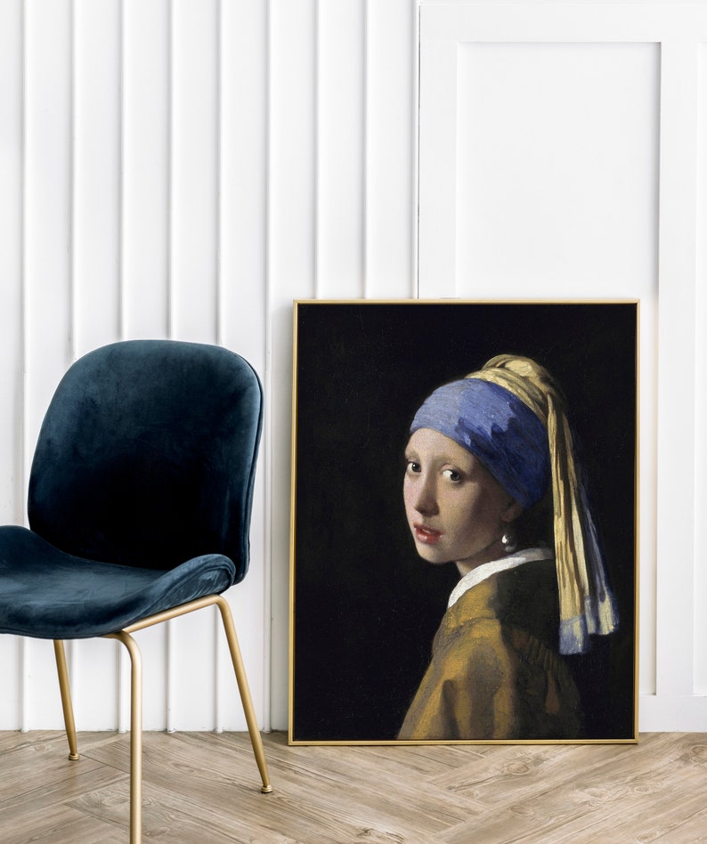 Girl With a Pearl Earring Poster Johannes Vermeer Art Print - Etsy