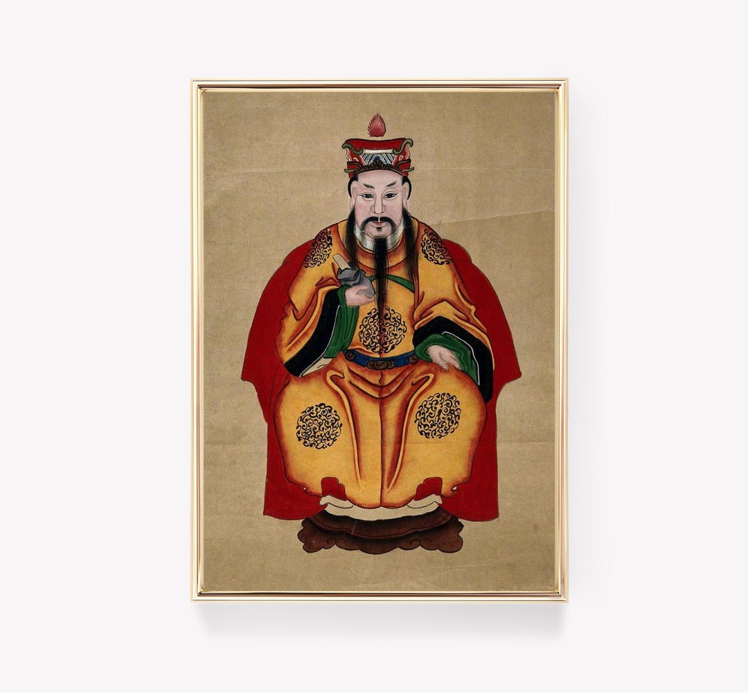 Jade Emperor Art | Eastern Mythology Print | Chinese Deity Poster ...