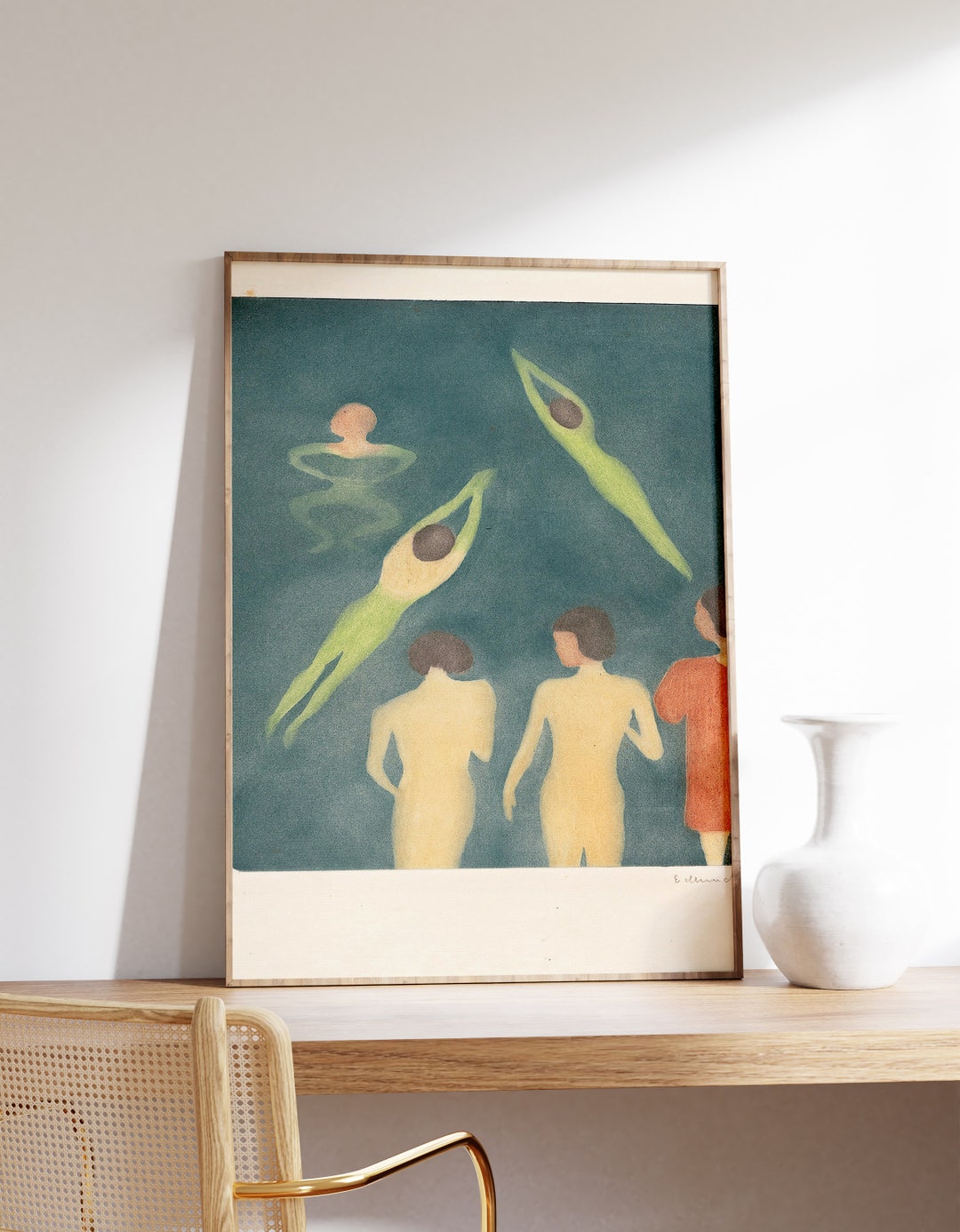 Edvard Munch Prints | Boys Bathing (1896) | Vintage Painting | Munch ...
