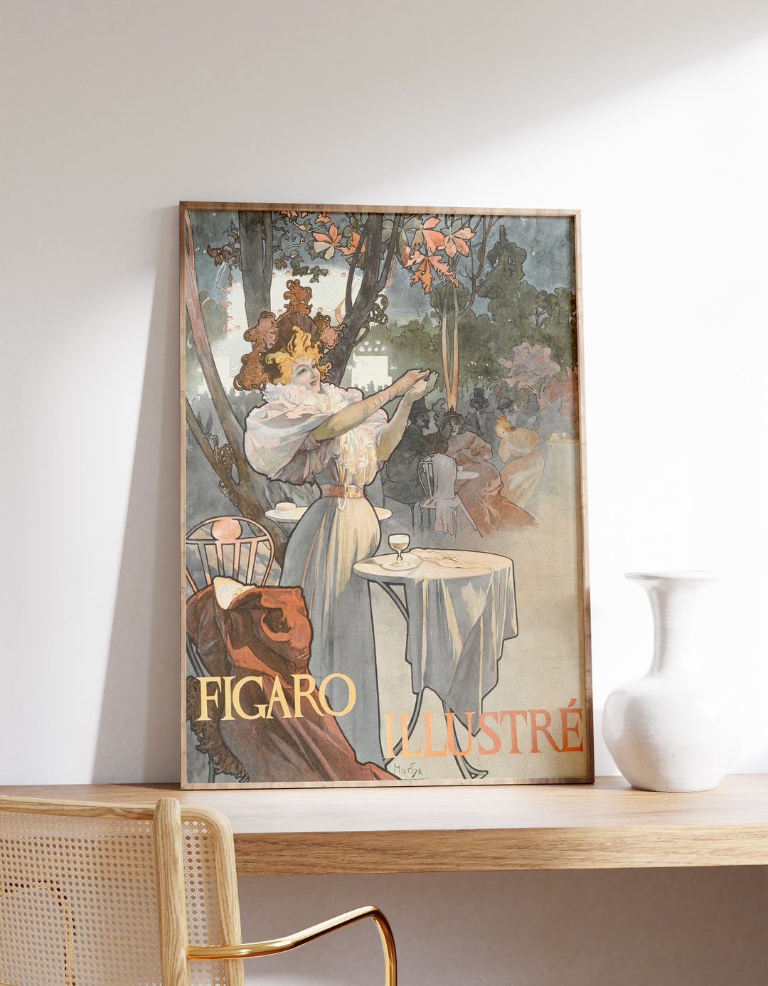 Alphonse Mucha Prints Figaro Art Nouveau Posters Mid - Etsy
