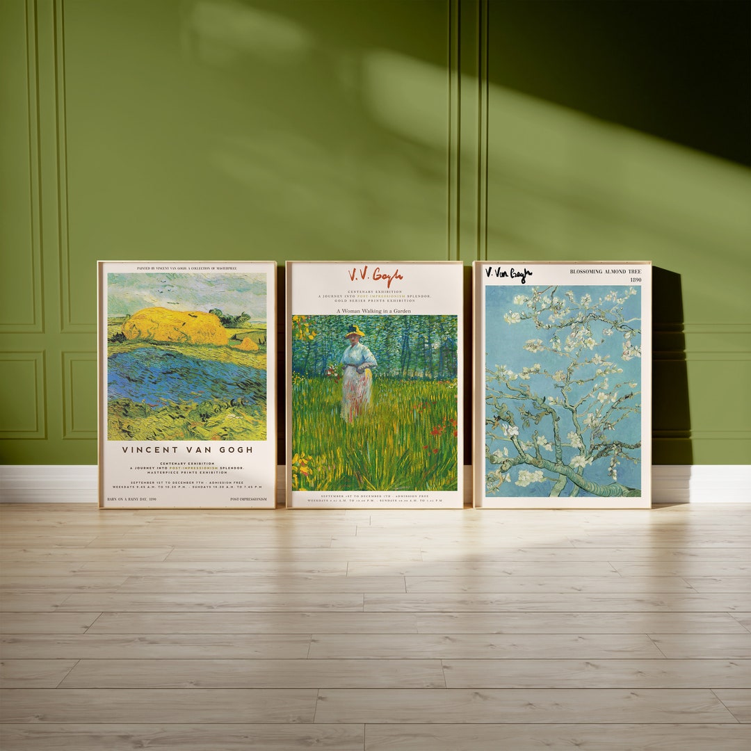 Van Gogh Prints Set of 3 | Van Gogh Decor | Van Gogh Poster | Aesthetic ...