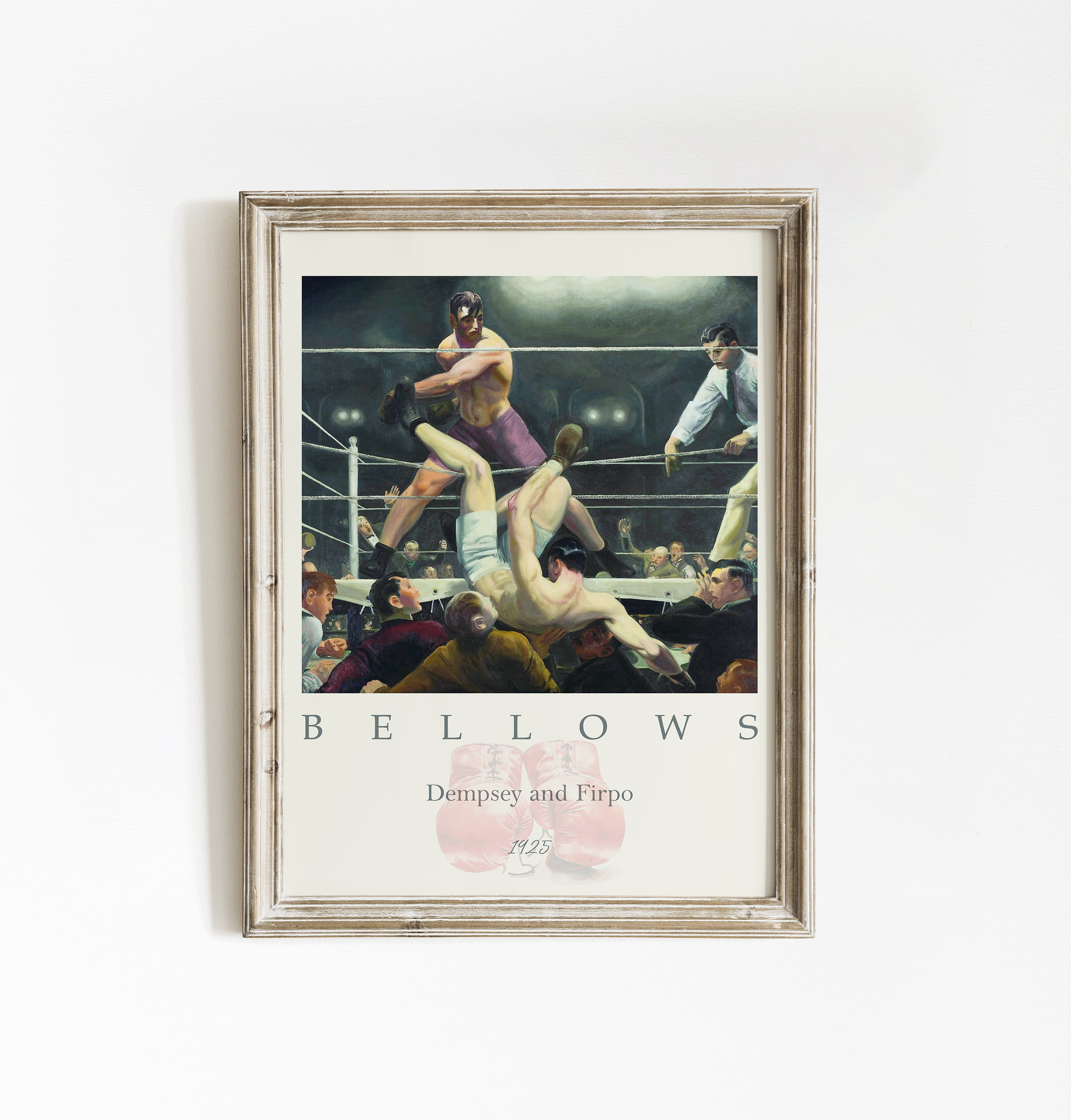 George Bellows Print | Dempsey and Firpo (1925) | Vintage Boxing Print ...
