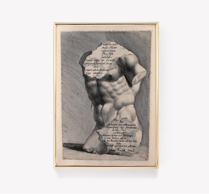 Ancient Torso | Classic Sculpture | Belvedere Statue | Wall Art ...