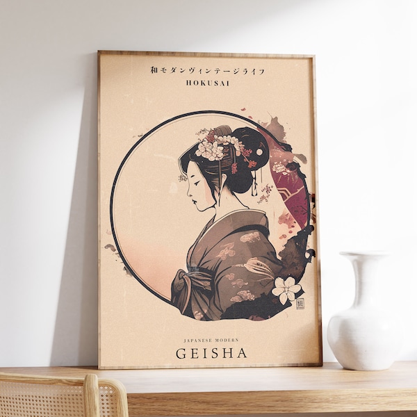 Vintage Geisha Poster - Etsy