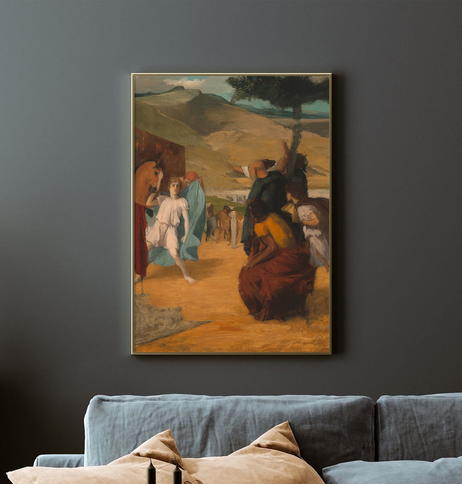 Edgar Degas - Alexander and Bucephalus (1861) | Vintage Painting ...