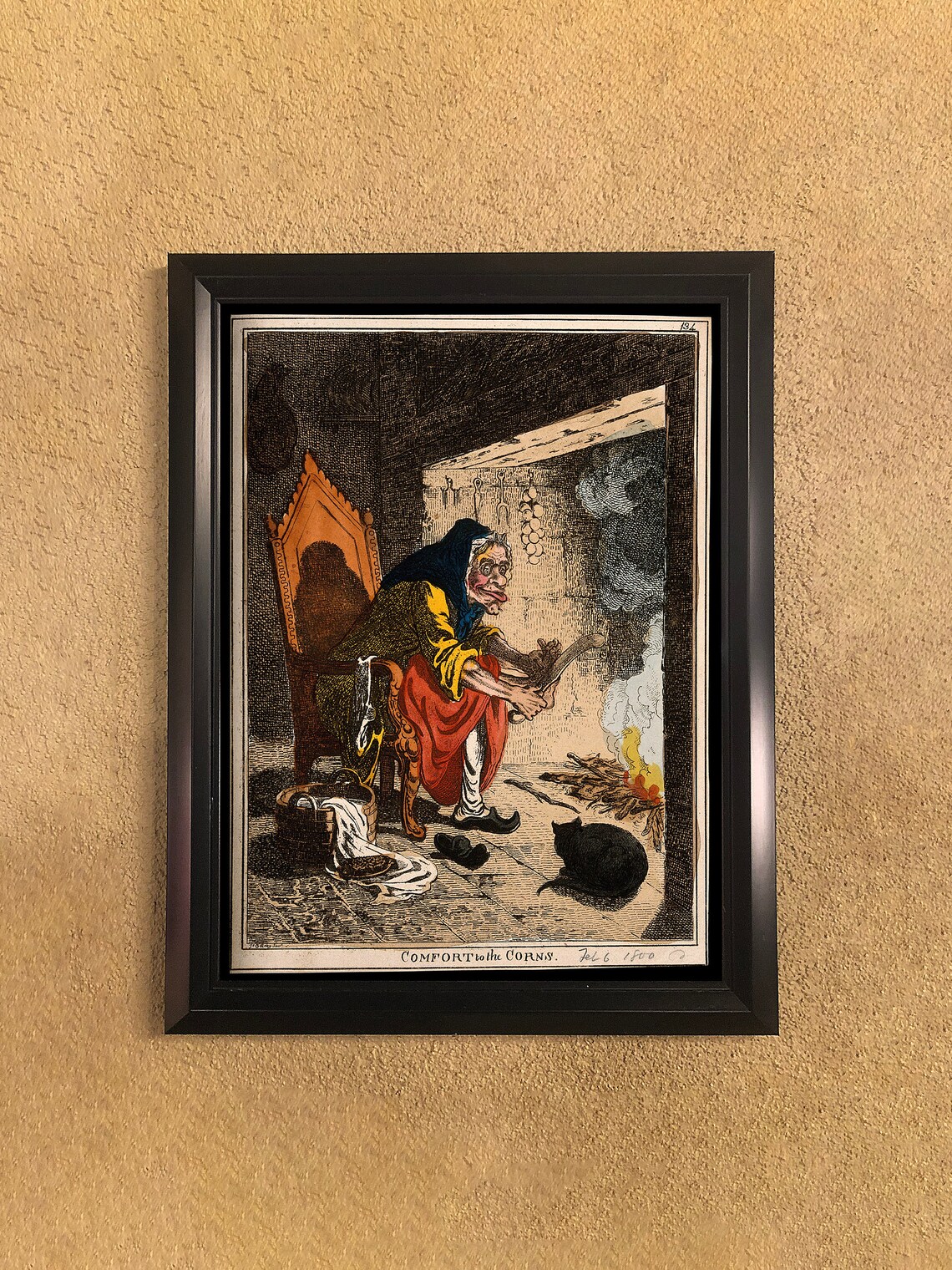 A Haggard Old Woman Taking a Large File to the Corns on Her - Etsy