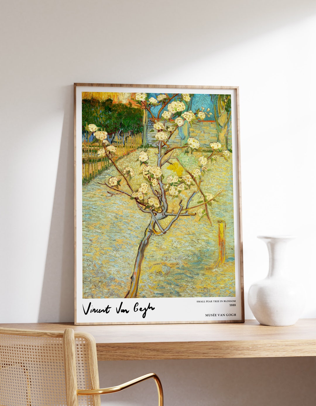 Vincent Van Gogh - Small Pear Tree in Blossom (1888) | Modern Farmhouse ...