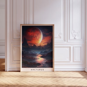 Vintage Arcturus Galaxy Poster | Outer Space Art | Astronomy Wall Art ...