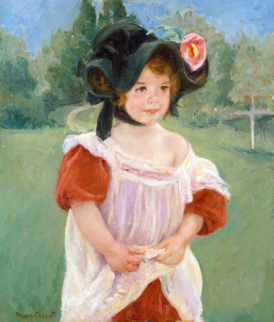 Mary Cassatt Poster | Little Girl Print | Art Nouveau | Blue Armchair ...
