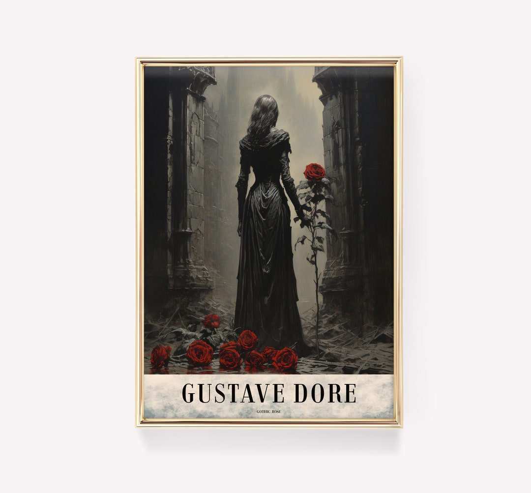 Gothic Rose Art | Gustave Dore | Gothic Wall Art | Aesthetic Wall Art ...