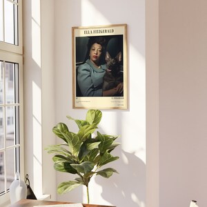 Ella Fitzgerald Poster | Musical Print | Jazz Poster | Jazz Portrait ...