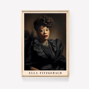 Ella Fitzgerald Ella Fitzgerald Poster Vintage Art Antique Decor Modern ...