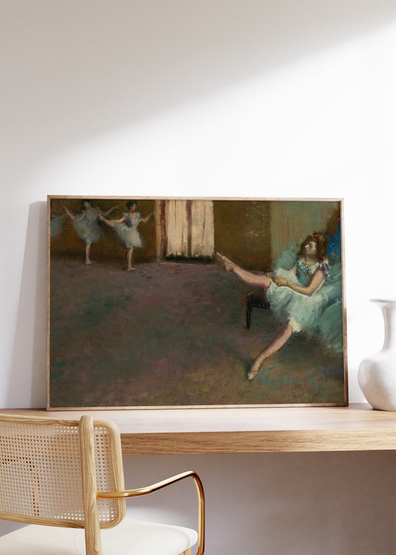 Edgar Degas Before the Ballet 1890 Vintage Painting - Etsy