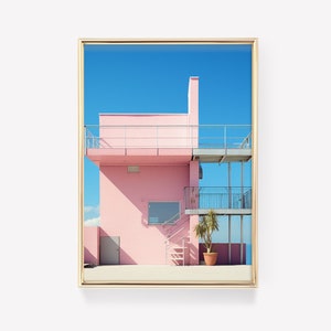 Minimalist Building Modern Art Print Architecture Wall Art Modern ...