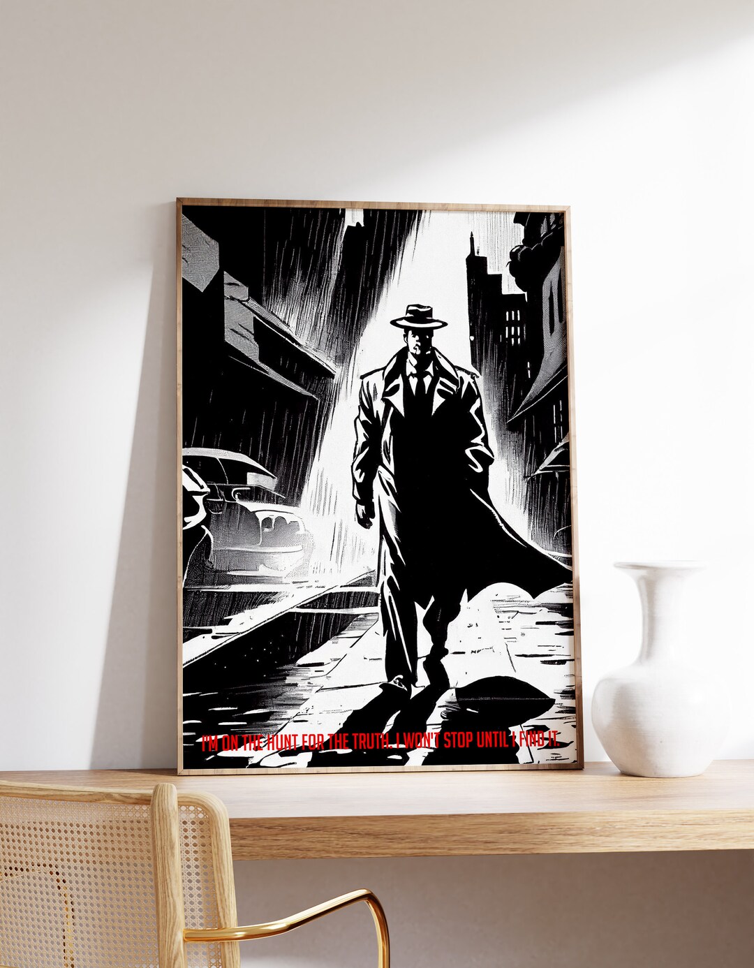 Mystery Man Print Comic Art Print Comic Poster Comic Wall Art Pop Art ...