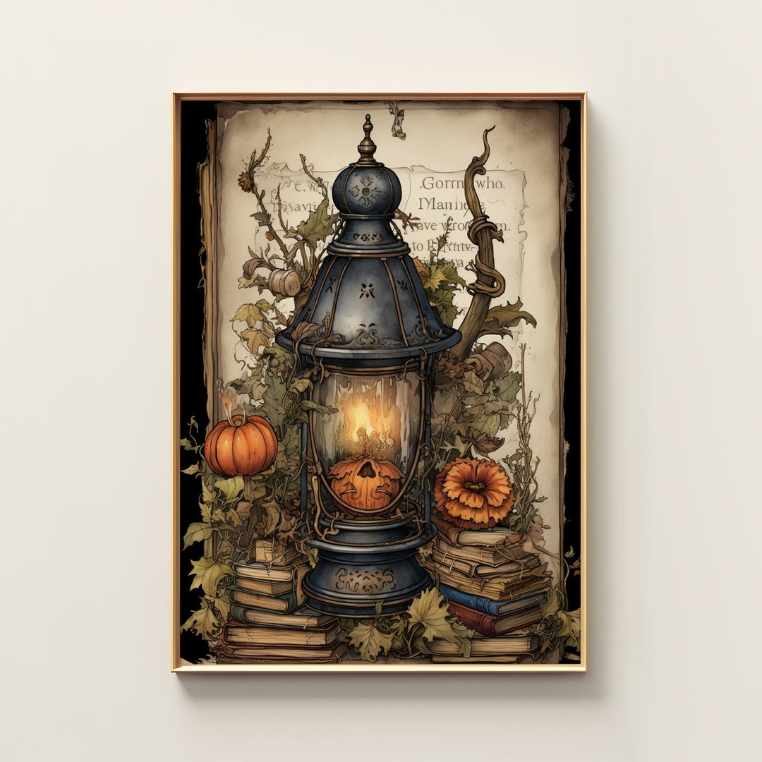 Whimsigoth Art | Dark Whimsical Print | Gothic Lamp | Gothcore ...