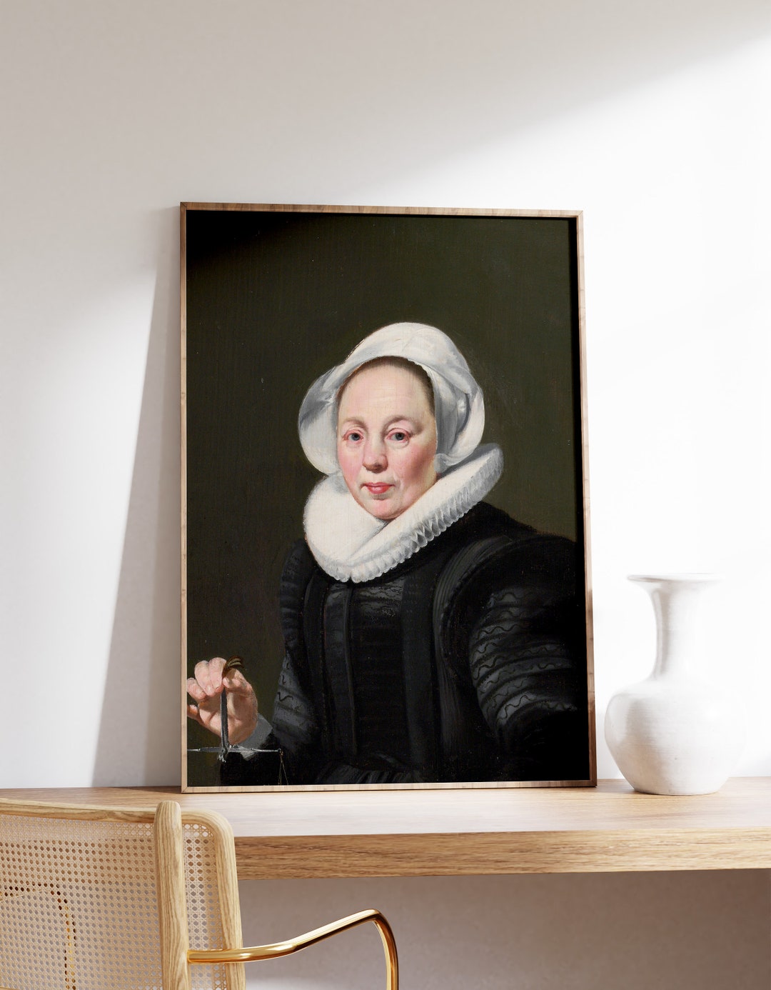 Thomas De Keyser - Portrait of a Woman With a Balance (1625) | Vintage ...