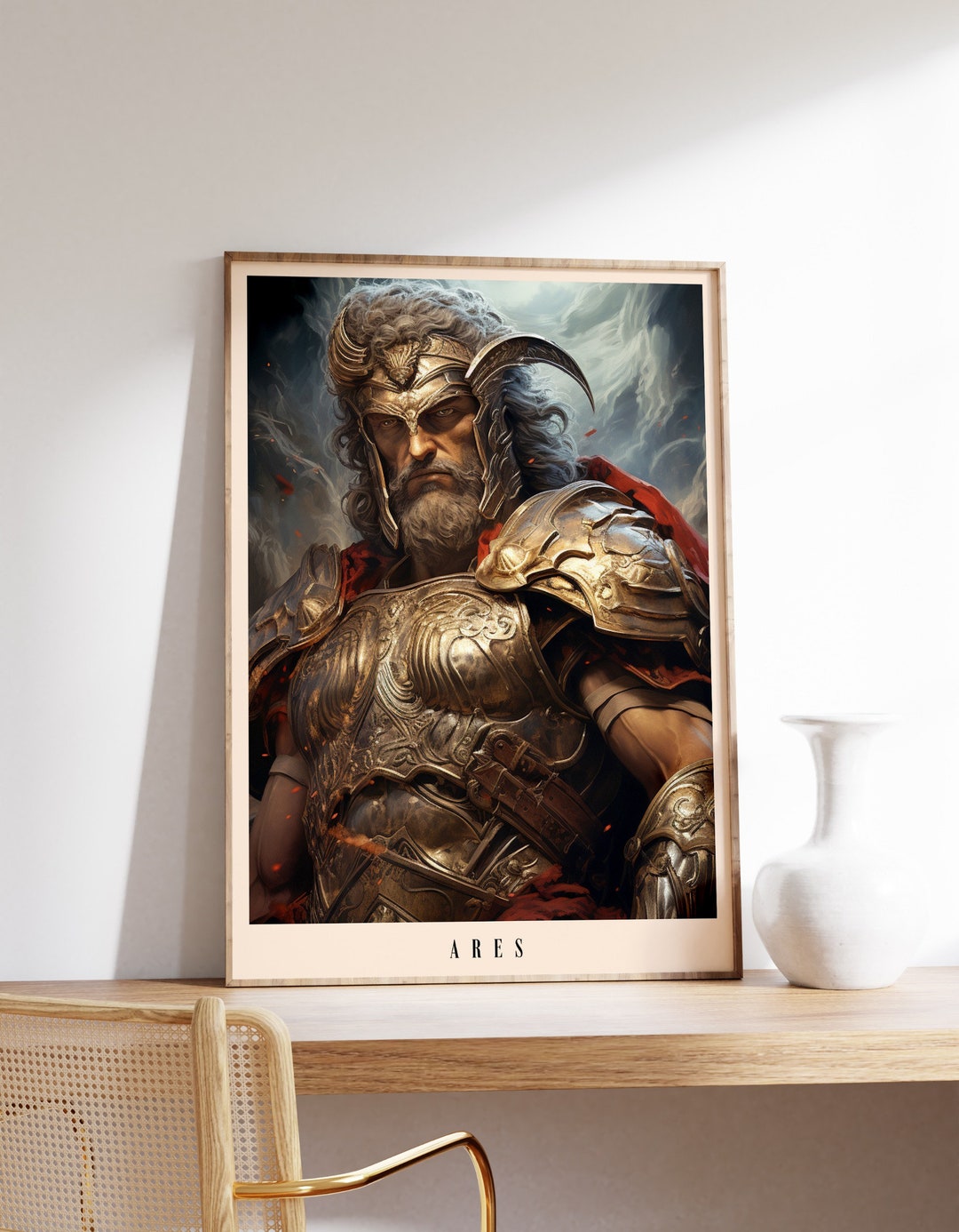 Ares Poster | Mythology Poster | Ancient Greece Art | Mythical Poster ...