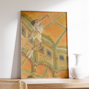 Edgar Degas Art Print | Miss La La at the Cirque Fernando | Dancers ...