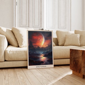 Vintage Arcturus Galaxy Poster | Outer Space Art | Astronomy Wall Art ...