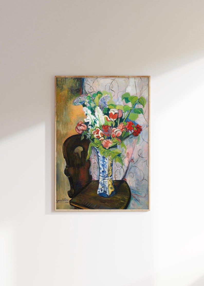 Bouquet of Flowers | Suzanne Valadon Art | 1928 Floral Print | Vintage ...