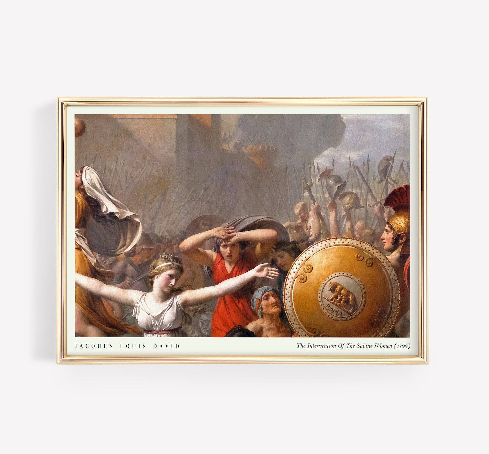 Jacques Louis David Art Print | the Intervention of the Sabine Women ...