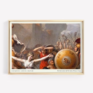 Jacques Louis David Art Print | the Intervention of the Sabine Women ...