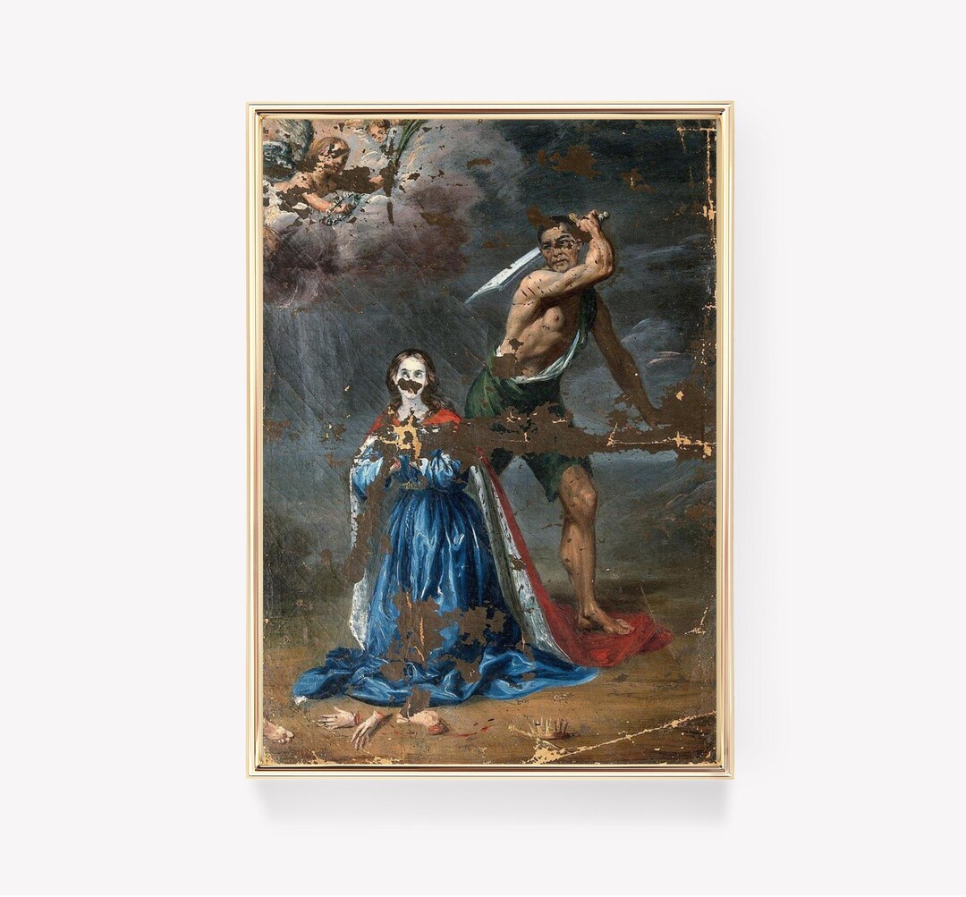 Martyrdom of St. Catherine | Guido Reni Art | Saint Catherine Print ...
