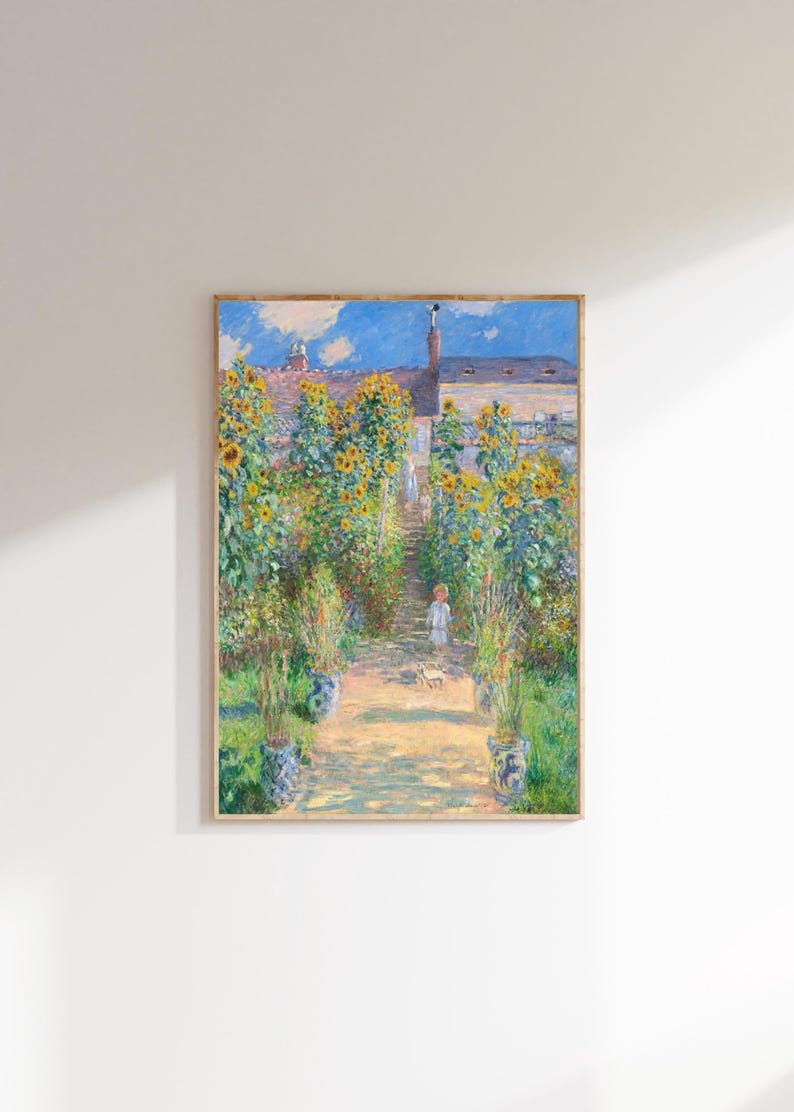 Claude Monet | Artist's Garden | Vétheuil 1880 | Impressionist Print ...