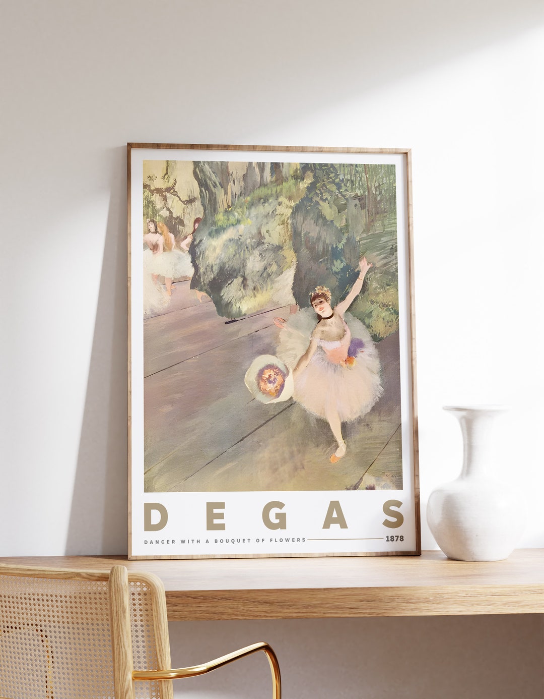 Dancer With a Bouquet of Flowers by Edgar Degas | Victorian Ballet ...