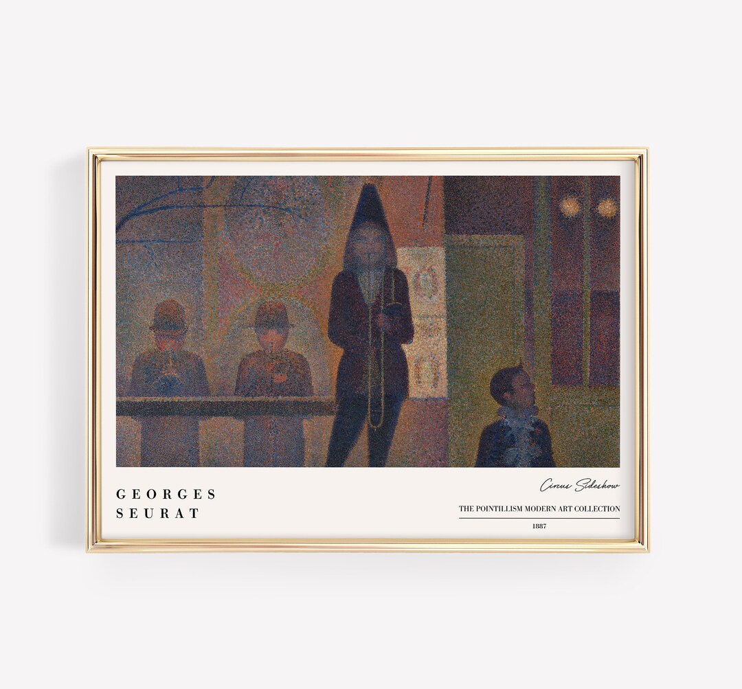Georges Seurat Print | Georges Seurat Painting | Circus Sideshow | Mid ...