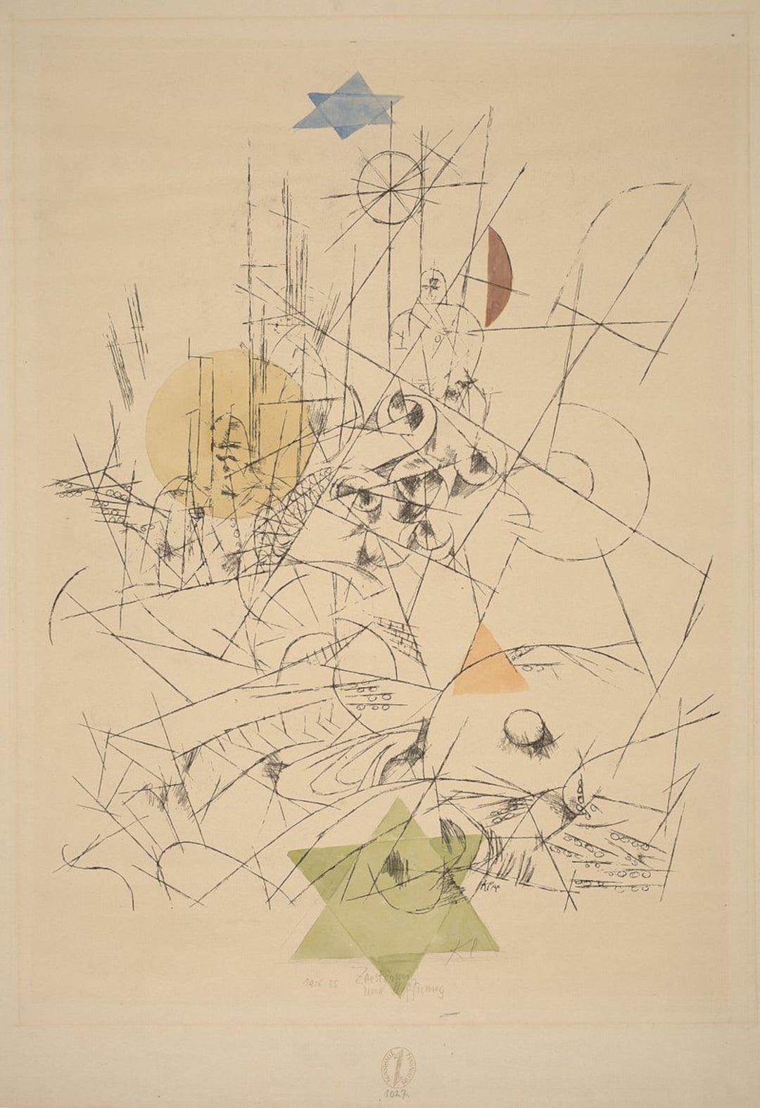 Paul Klee | Angelus Novus | Vintage Artwork | Abstract Print | Famous ...