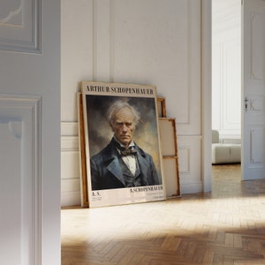 Arthur Schopenhauer Poster | Vintage Wall Art | Bookworm Gift | Wall ...