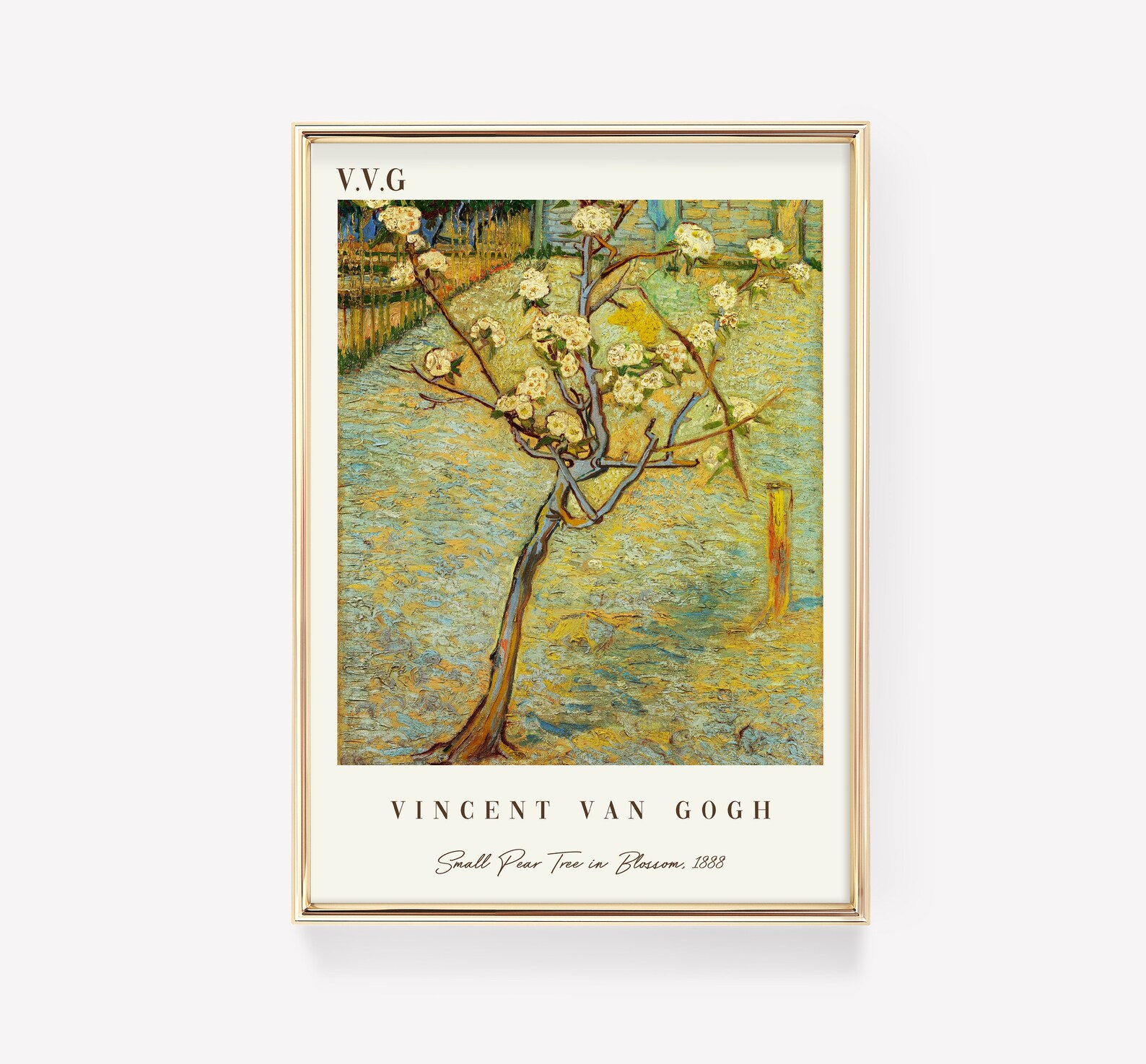 Van Gogh Poster | Small Pear Tree in Blossom | Exhibition Poster ...