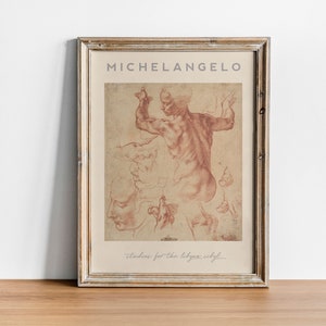 Michelangelo Exhibition Print | Michelangelo Wall Art | Vintage ...