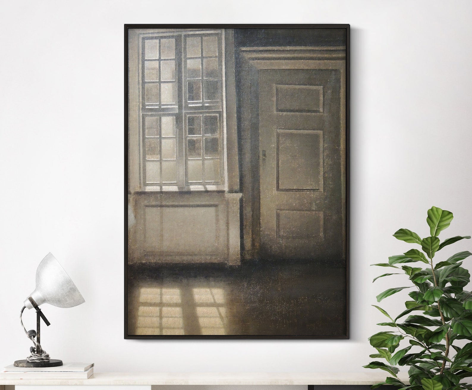 Vilhelm Hammershoi - Interior Sunlight on the Floor (1906) - Poster ...