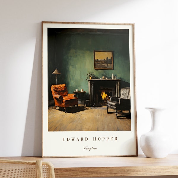 Fireplace Poster - Etsy