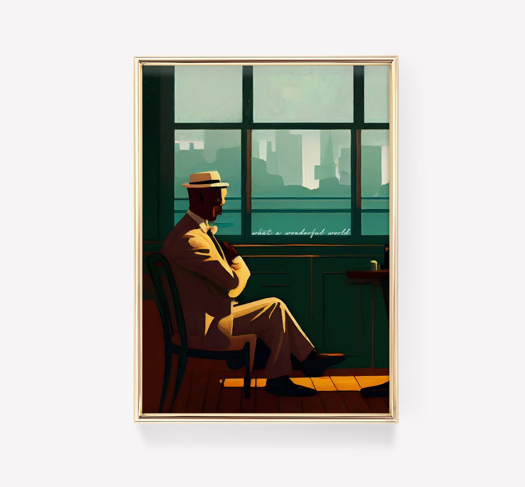 Jazz Poster | Jazz Print | Edward Hopper Style | Music Festival ...