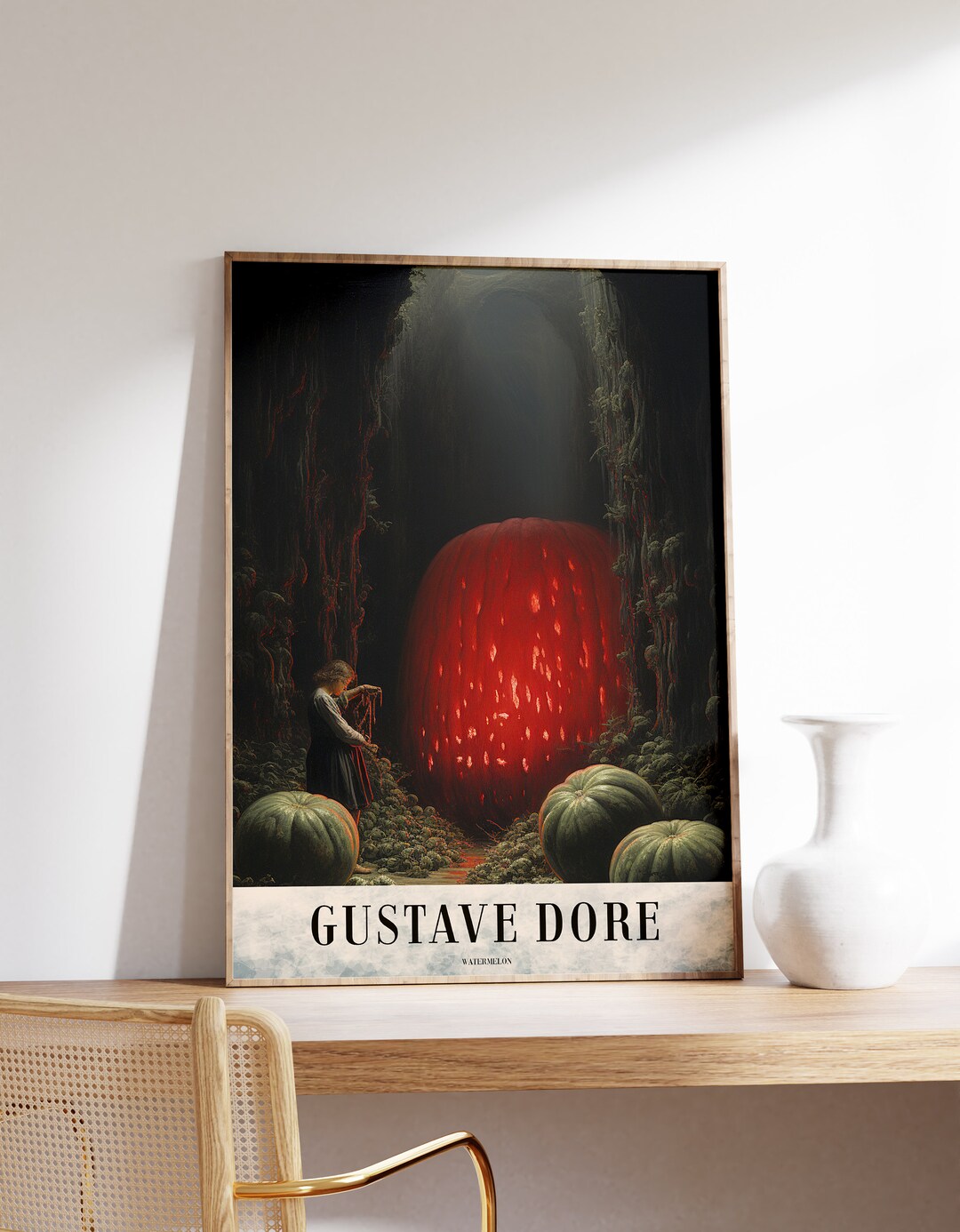 Watermelon Art | Gustave Dore | Gothic Wall Art | Aesthetic Wall Art ...