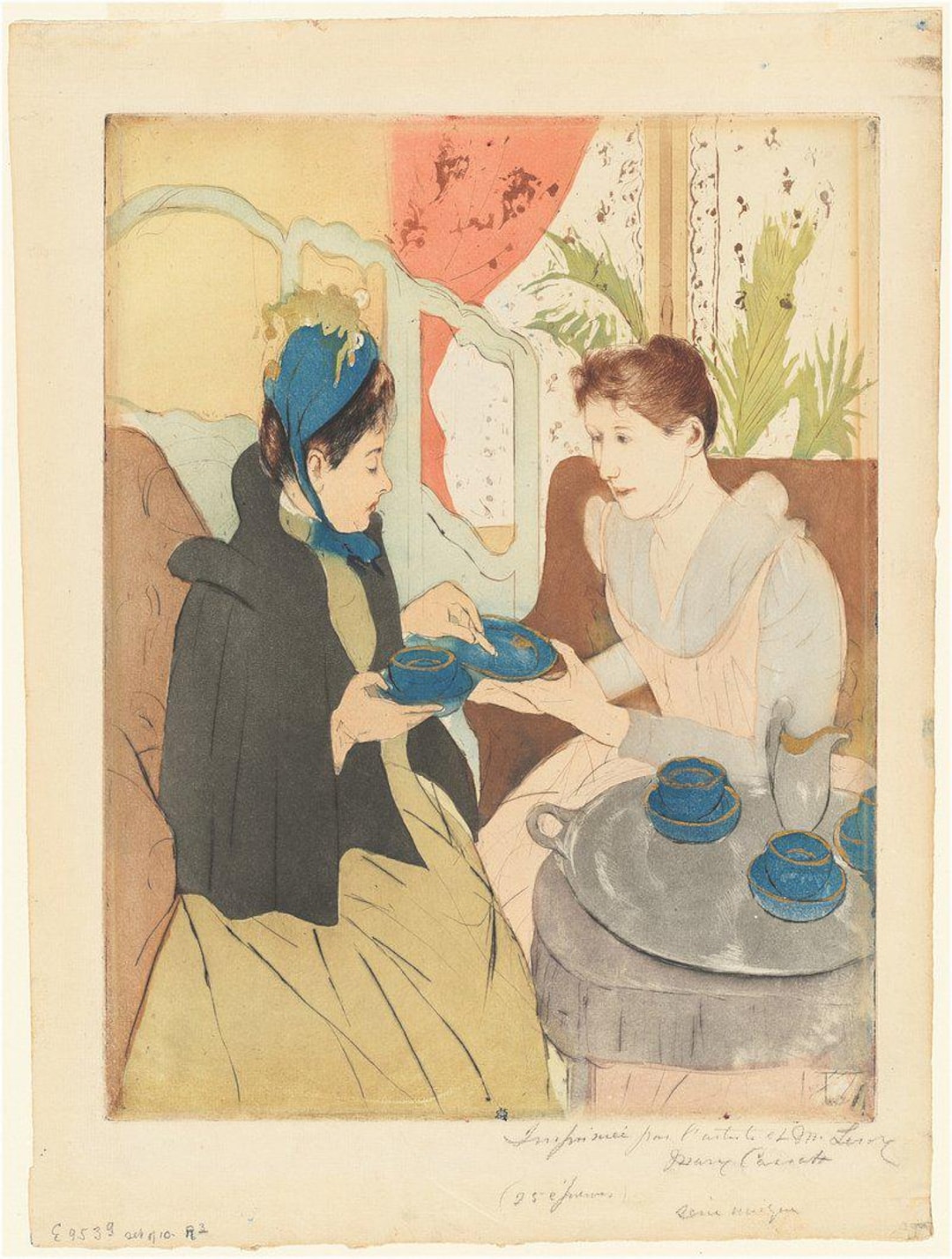 The Tea Poster | Mary Cassatt Art | Vintage Painting | Tea Time Print ...